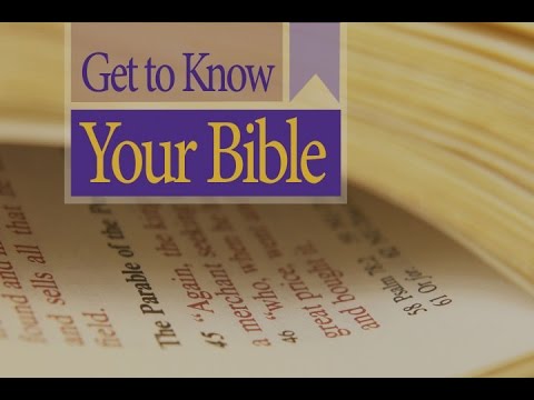 Get to Know Your Bible | United Church of God