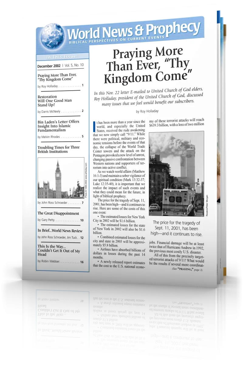 World News and Prophecy: December 2002 | United Church of God