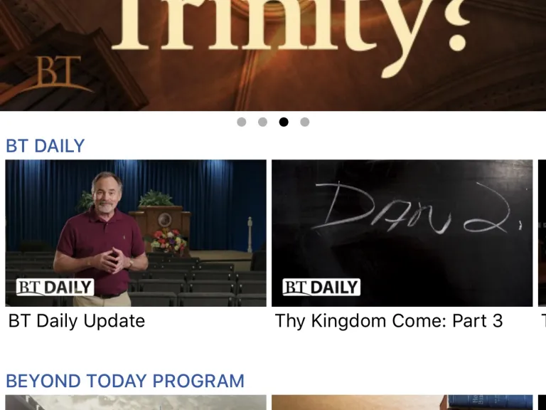 NEW! Beyond Today TV App for iPhone | United Church of God