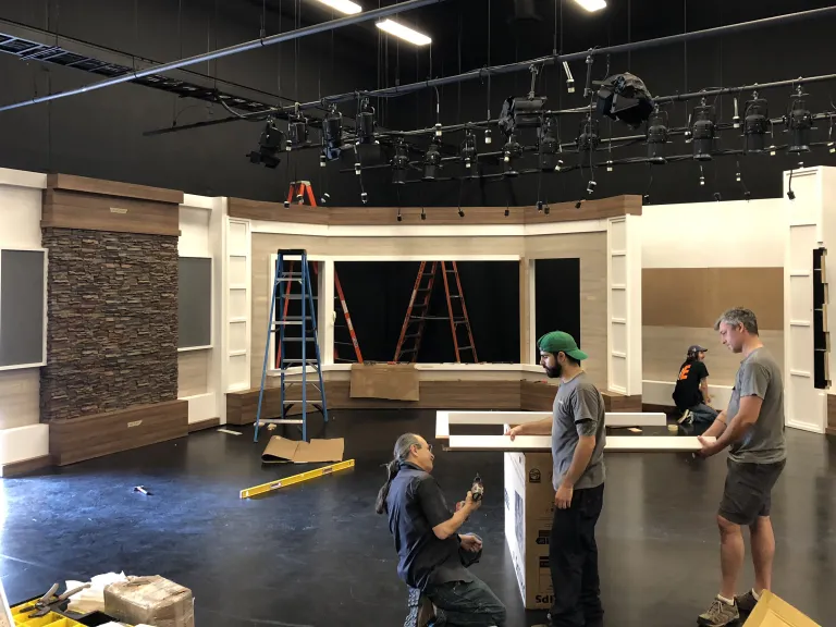 New Beyond Today TV Studio Set Installed | United Church of God