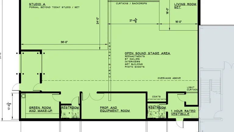 floor plan recording studio