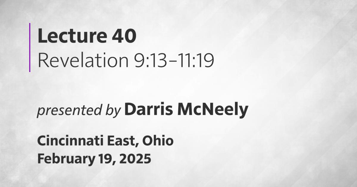 40: World News & Prophecy - Revelation 9:13-11:19 | United Church of God