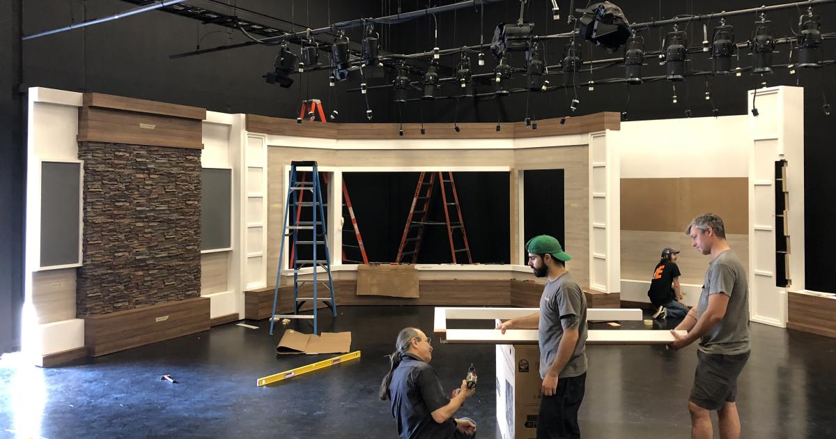New Beyond Today TV Studio Set Installed | United Church of God
